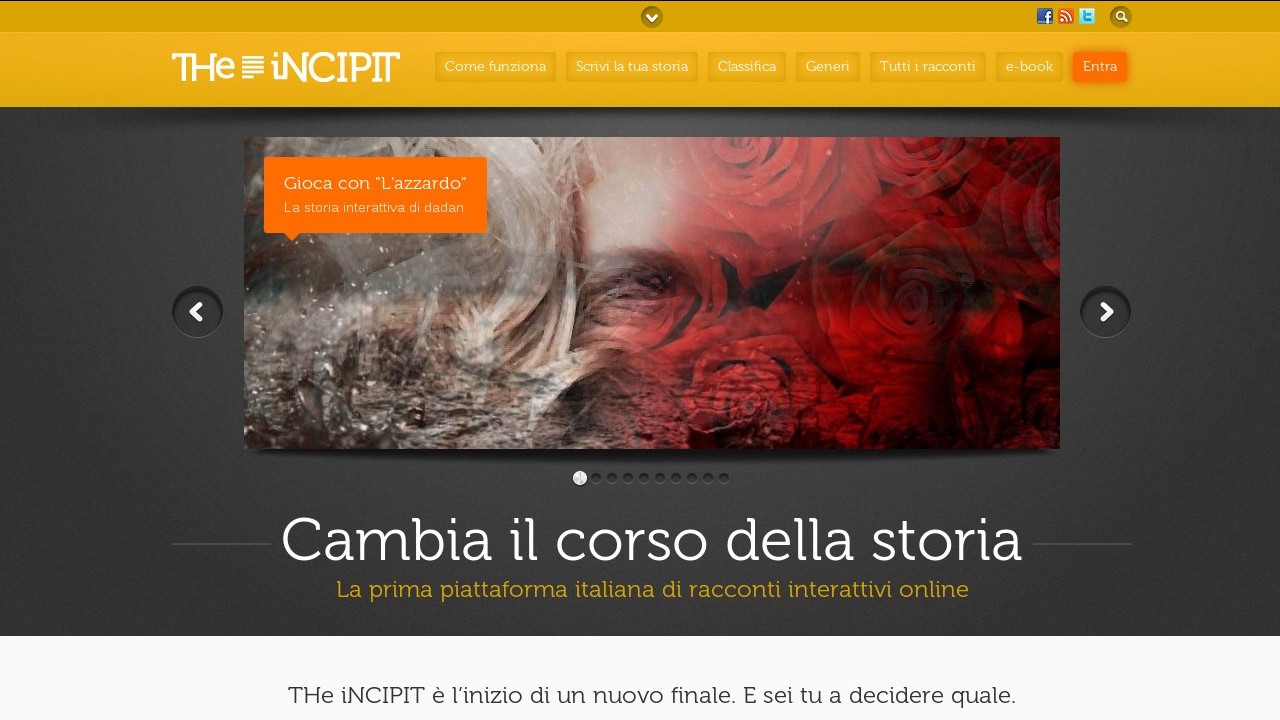 THe iNCIPIT, scrittura collaborativa e social di scrittori